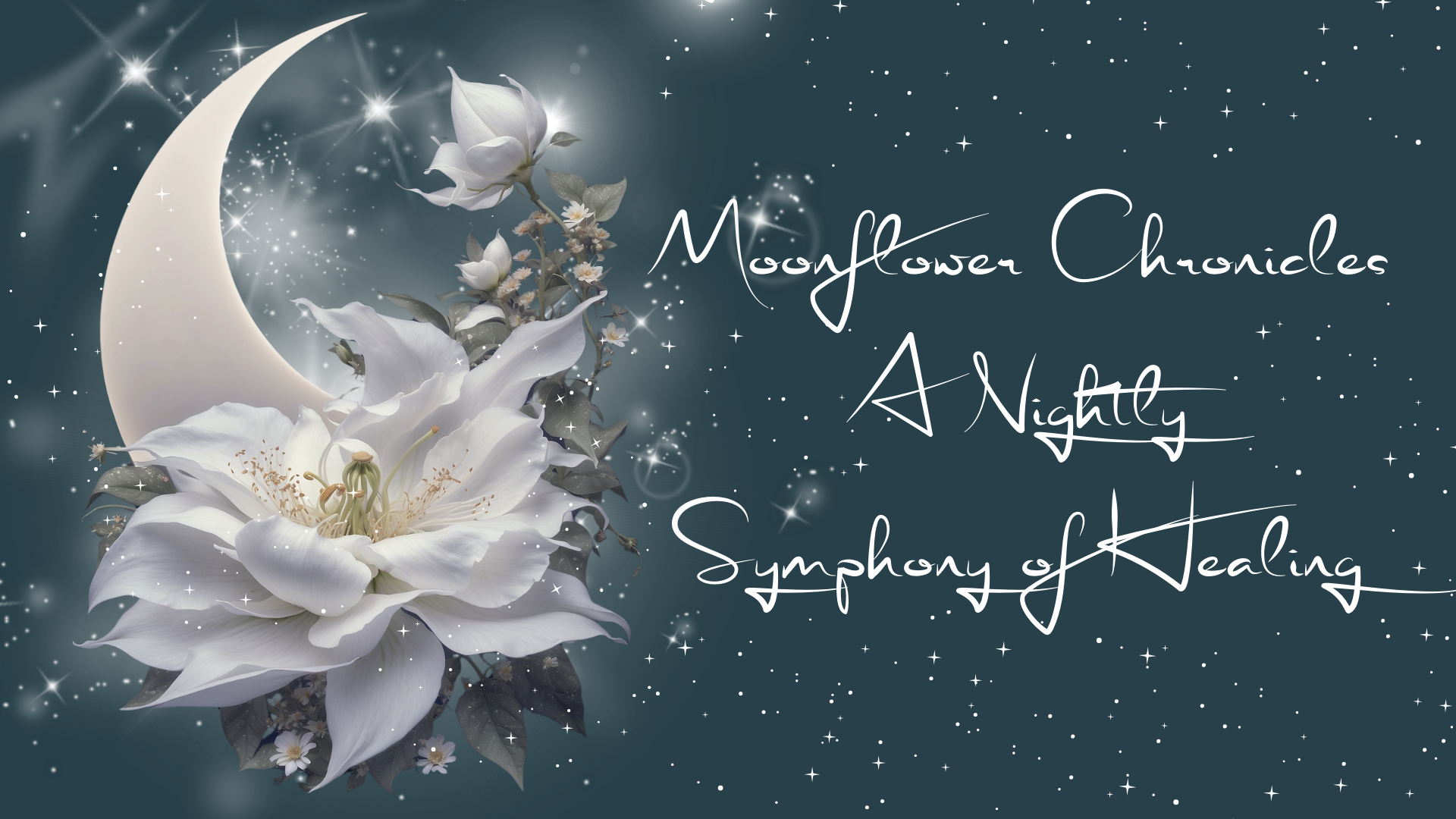 Moonflower Chronicles: A Nightly Symphony of Healing – Aquarius Woman